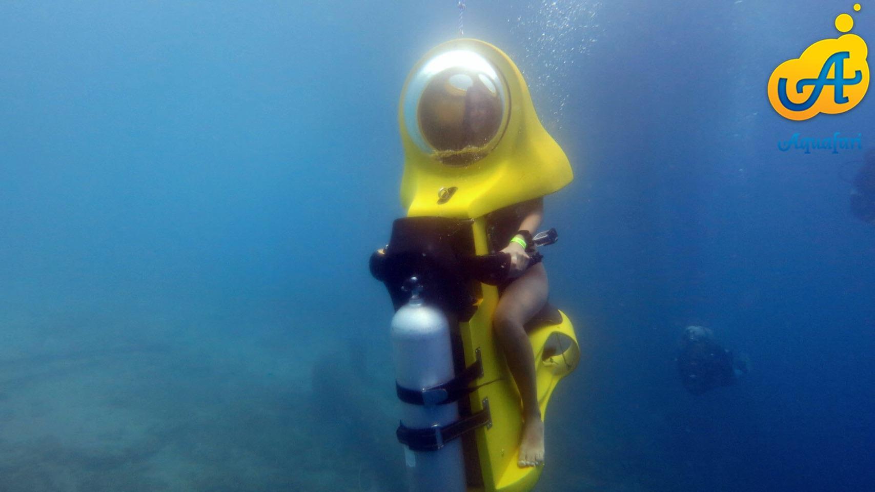 Aquafari Curaçao: verken de zee op een onderwaterscooter - Wanderblog